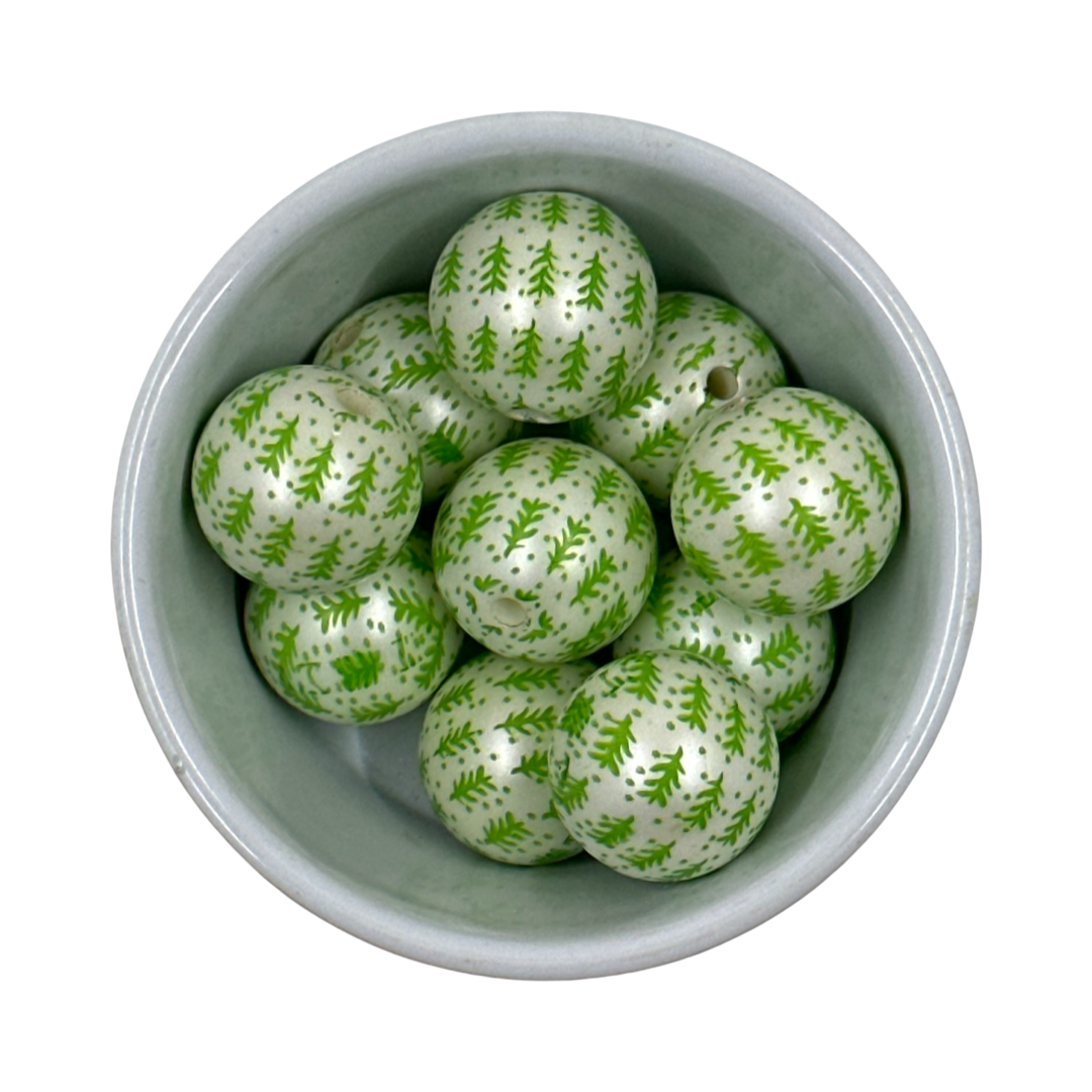 Little Christmas Tree Printed Bead - Stars at Night Co