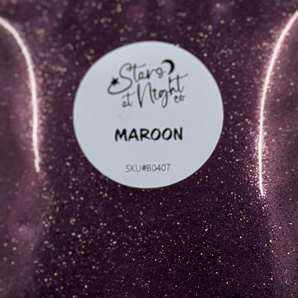 Maroon Glitter - Stars at Night Co