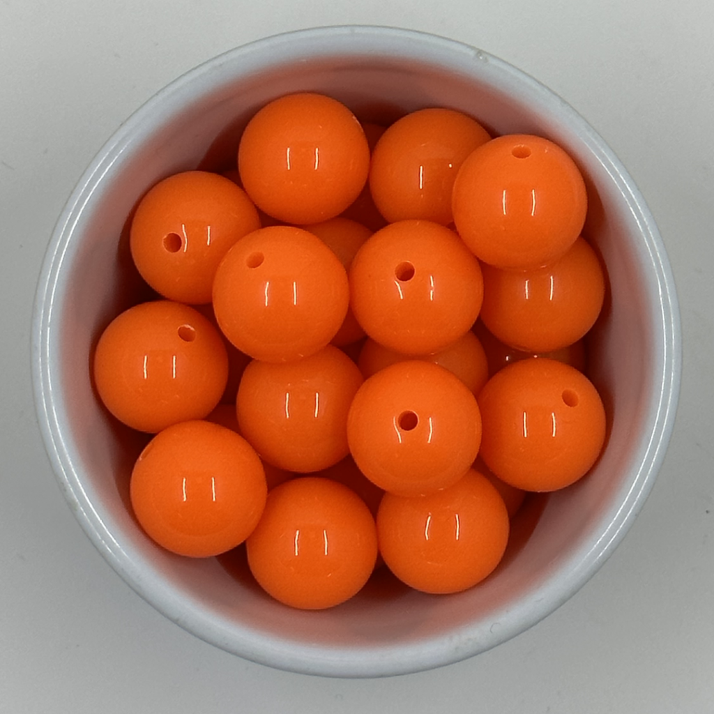 Orange Gumball Bead - Stars at Night Co