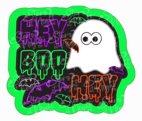 Hey Boo Hey Acrylic/Decal Combo - Stars at Night Co