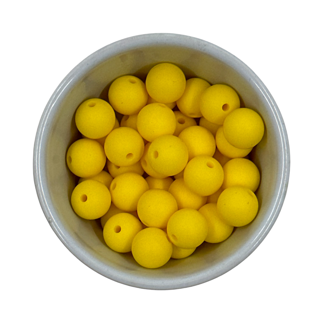 Silicone Yellow Solid Bead - Stars at Night Co