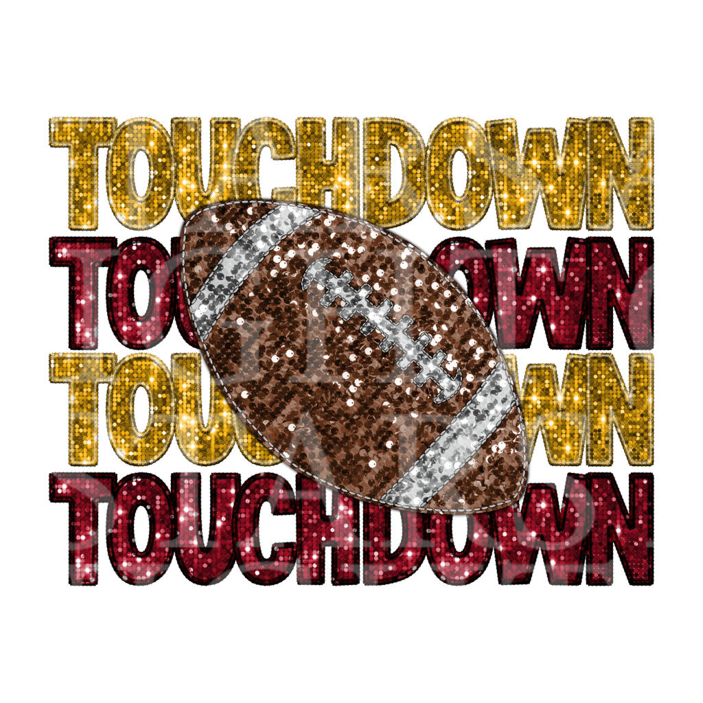Touchdown Maroon And Yellow - Stars at Night Co
