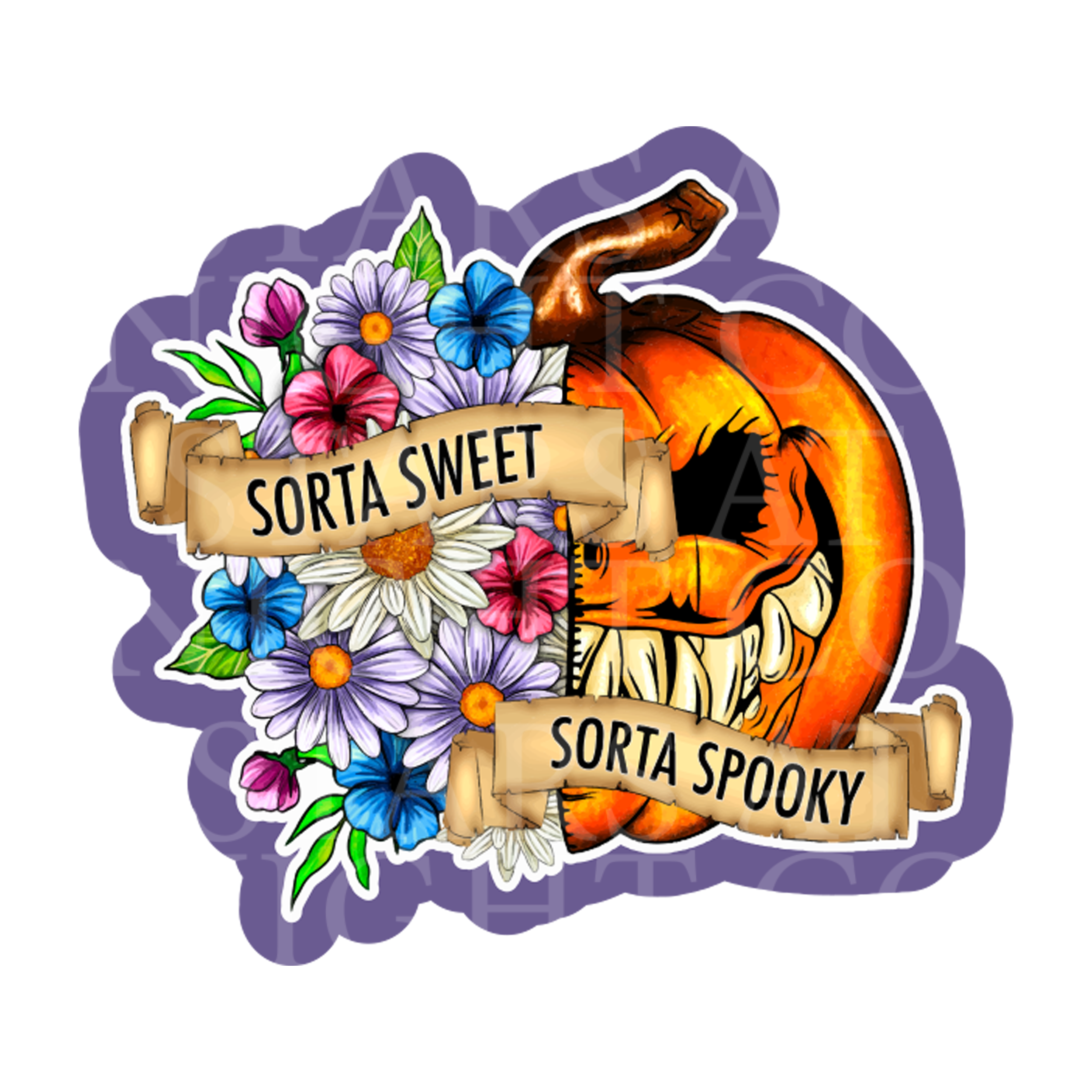 Sorta Sweet Sorta Spooky Acrylic Decal Combo - Stars at Night Co